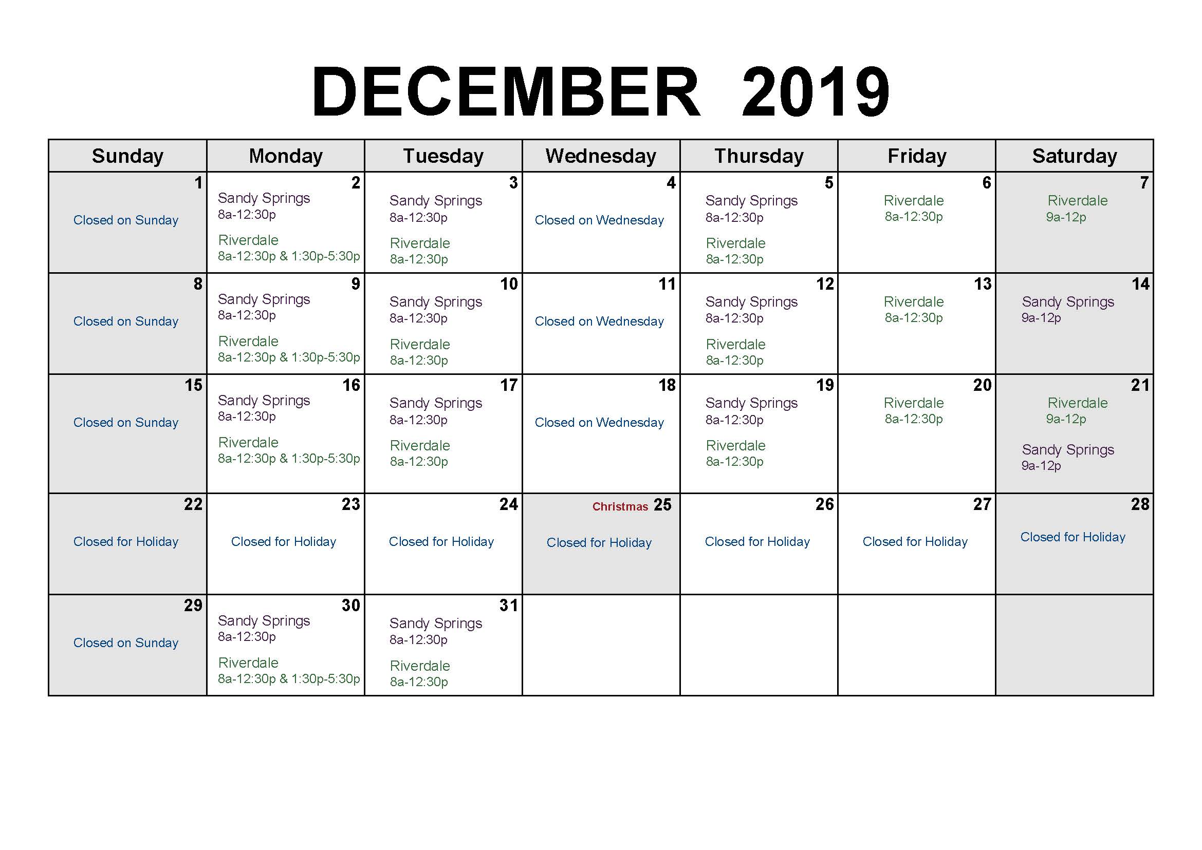 Dr. Smith's Program: Hours