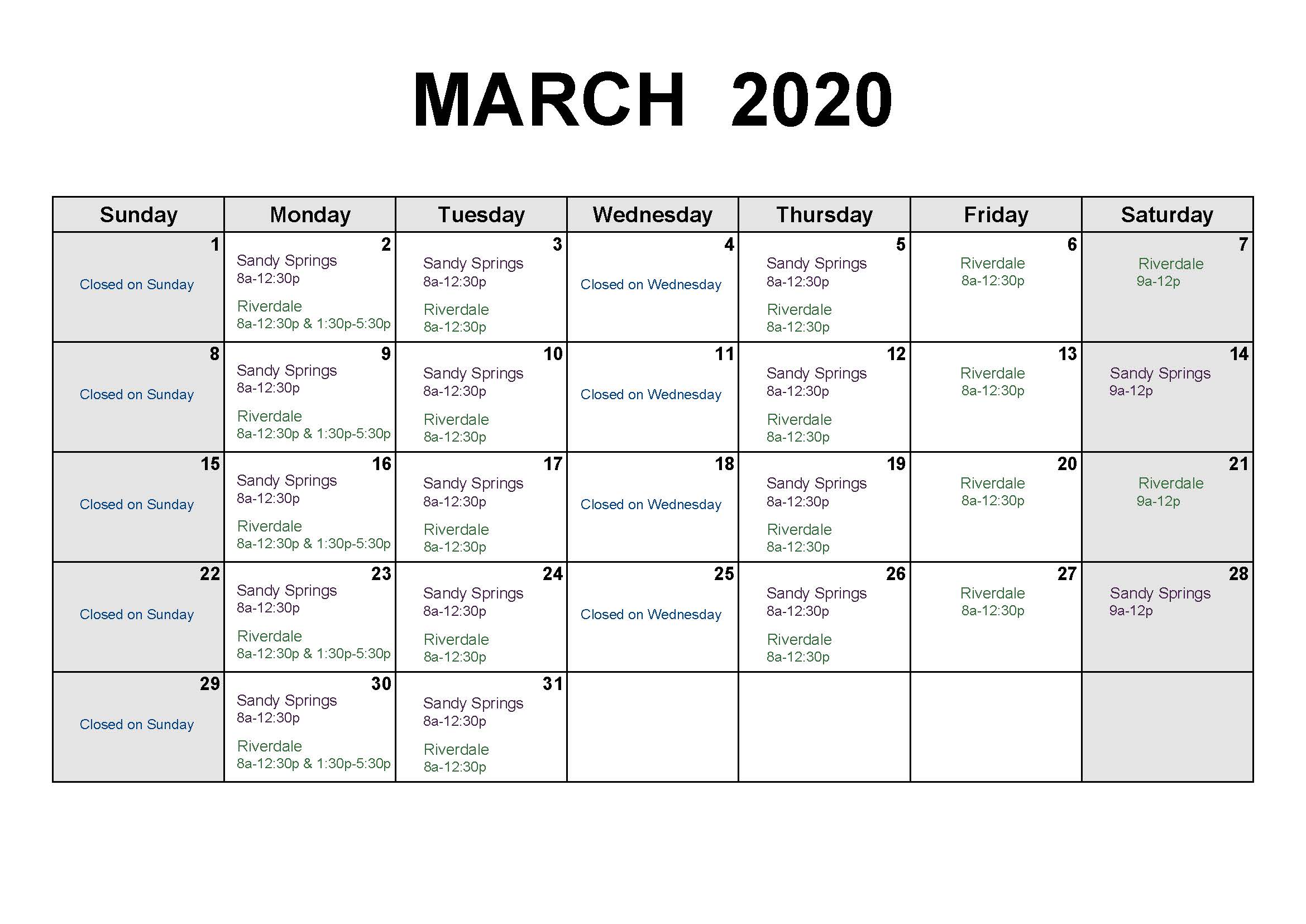 Dr. Smith's Program: Hours